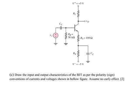 Solved C Draw The Input And Output Characteristics Of The Chegg Com
