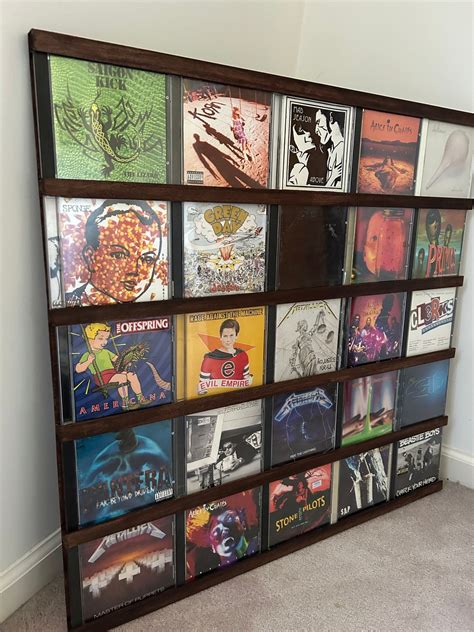 Cd Display Frame That Holds 25 Cds Etsy