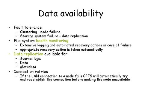 Gpfs Short Overview Of Architecture Installation Configuration And