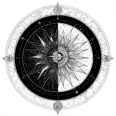 Mandalas Sun Moon Stock Illustrations 38 Mandalas Sun Moon Stock