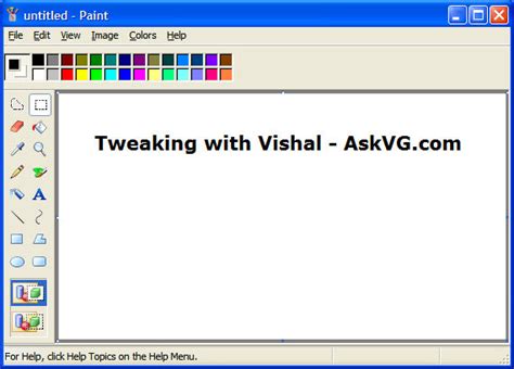 Vista MS Paint Mod For XP By Vishal Gupta On DeviantArt
