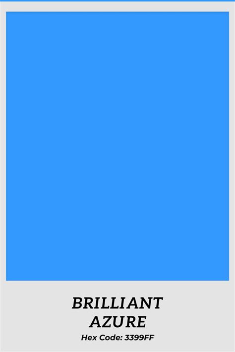 Brilliant Azure Azure Hex Colors Coding