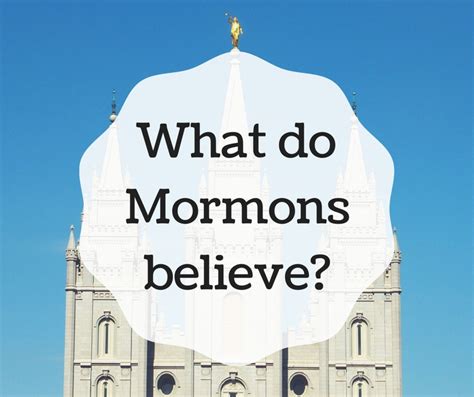 Do Mormons Believe In Jesus Hubpages