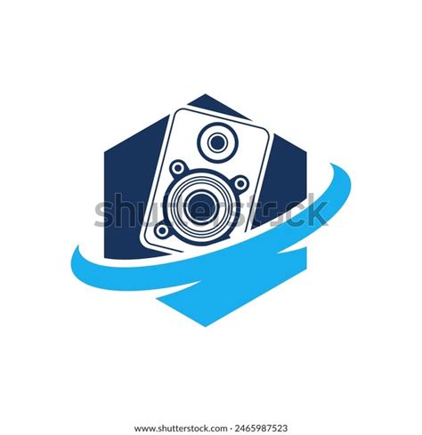 Speaker Sound System Logo Design Creative Stock Vector (Royalty Free ...