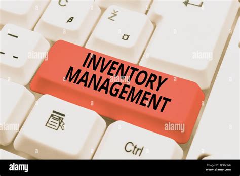 Conceptual Display Inventory Management Business Showcase Overseeing Controlling Storage Of