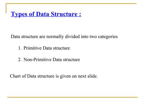 Unit Introduction To Data Structure PPT Programming Languages Computing