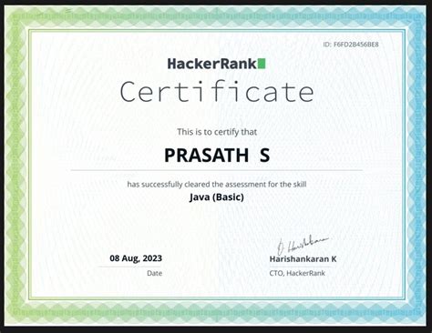 Prasath S On Linkedin I Had Successfully Completed Basic Of Java In