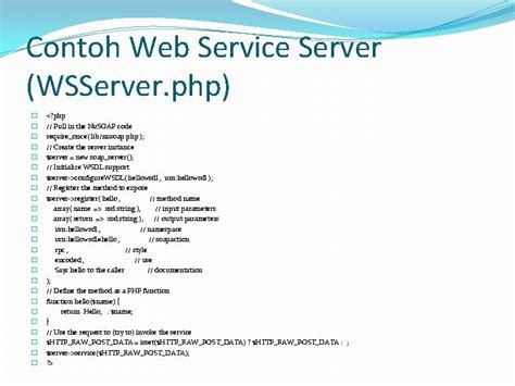 Web Service Dengan Nusoap Wiratmoko Yuwono Requirement Apache