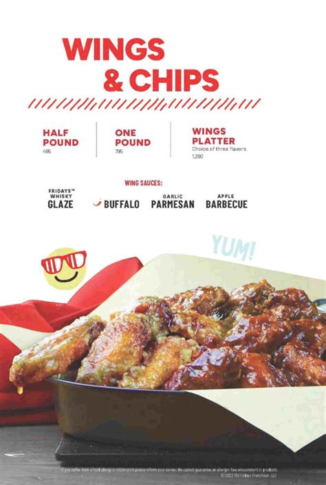 Tgi Fridays Philippines Menu And Prices September 2024 Philmenu