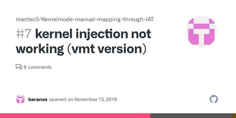Kernel Injection Not Working Vmt Version Issue Mactec Kernelmode Manual Mapping