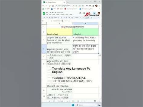 How do I detect and translate text in Google Sheets using DETECTLANGUAGE? - Excel Tips and ...