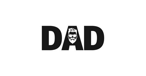 Dad Font Icon Logo Dad T Shirt Teepublic