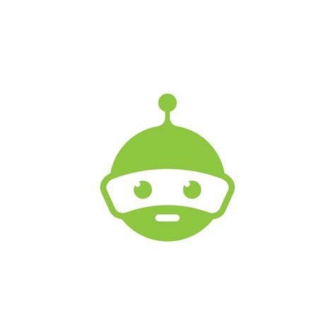 Robot Green Logo Vector Icon Illustration 14664960 Vector Art At Vecteezy