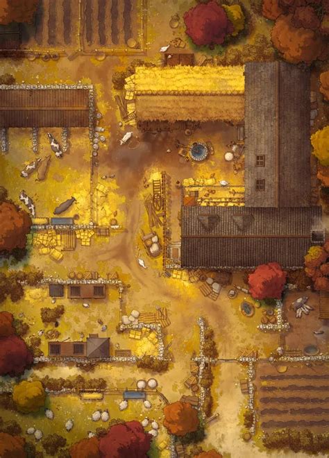 Dnd Farm Village Map