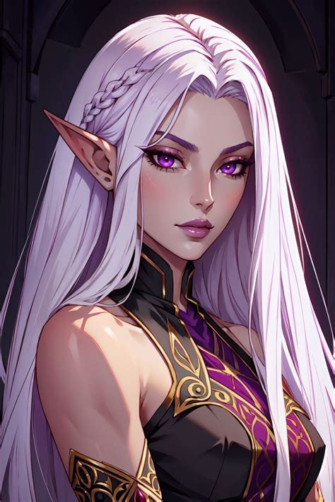 Gorgeous Elf Female Character Arte Surreale Elfi Design Del Personaggio