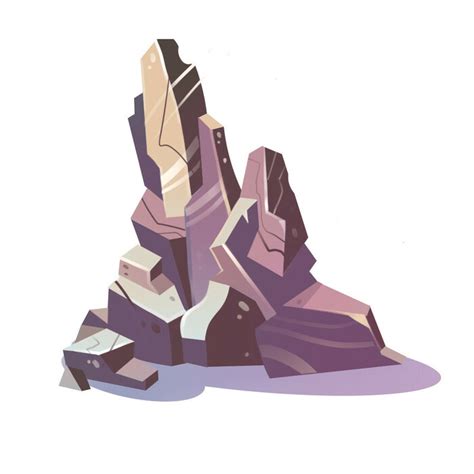Иллюстрация Камни в стиле 2d Cg Game Dev