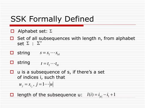 Ppt Subsequent String Kernel By Han Cheng Liang Powerpoint