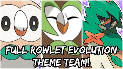 Pokemon Brick Bronze Full Rowlet Evolution Theme Team Youtube