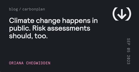 Climate Change Happens In Public Risk Assessments Should Too CarbonPlan