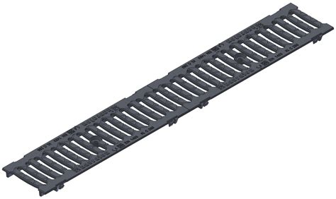 Hauraton Faserfix Ks 100 Gussrost 500x149x20 Mm Gusseisen Schwarz