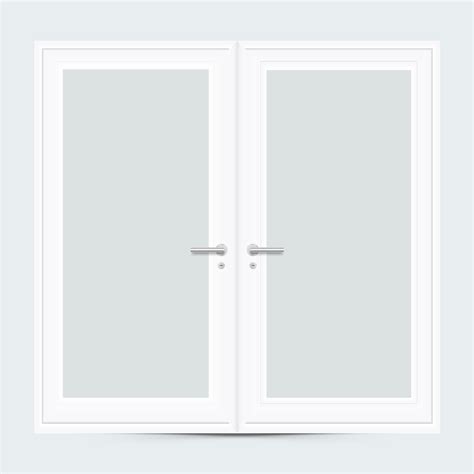 215 Double French Doors No Glazing Bars
