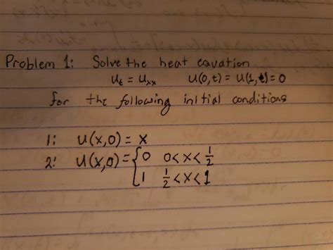 solved i solved this for the initial condition u x 0 x
