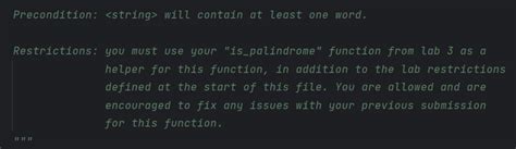 Solved Precondition Will Contain At Least One Word Chegg