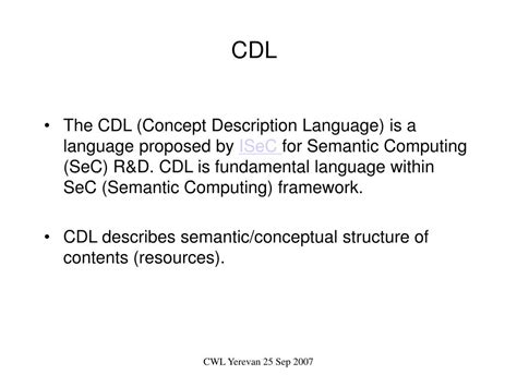 Ppt Cwl ： A Common Web Language For Humans And Computers Powerpoint