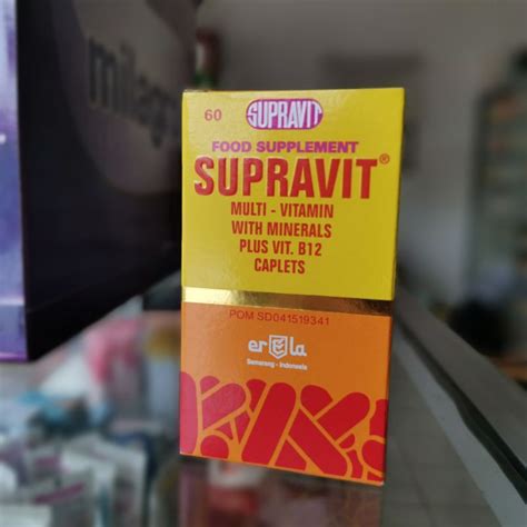 Jual Supravit Botol Supravit Isi 60 Tablet Supravit Suplemen