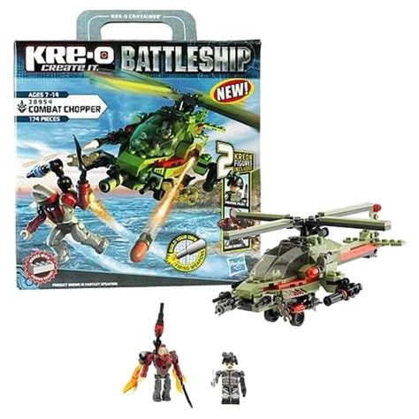 Kre O Battleship Combat Chopper Building Set 2 Kreon Figures Included