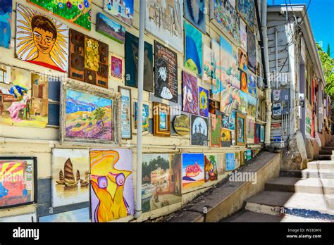 Broadway Stairs Art Gallery Displays Funky Thrift Store Finds Outside