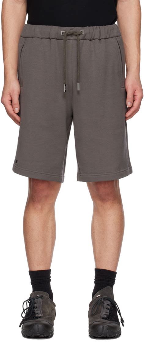Wooyoungmi Gray Drawstring Shorts Wooyoungmi