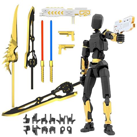 T13 Assembly Completed 3d Printed Action Figure Dummy 10 Robot Action Figures T13 Collectible