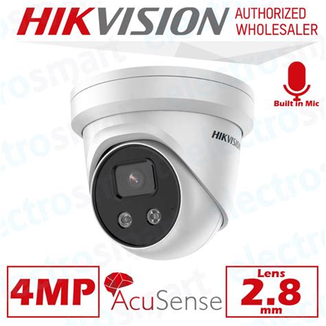 DS CD G IU MM C Hikvision MP AcuSense Fixed Turret Network Camera Mm Lens White