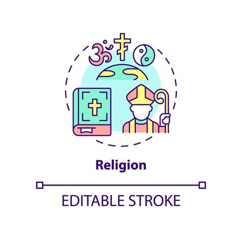 Religion Concept Icon Belief And Worship Social Cultural System Social Institution Abstract