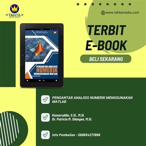 PENGANTAR ANALISIS NUMERIK MENGGUNAKAN MATLAB Tahta Media