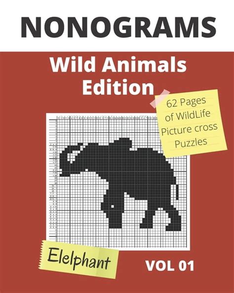 Nonograms Wild Animals Edition Nonogram Puzzle Books Griddlers Logic