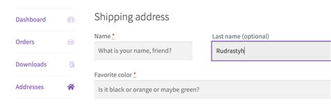Billing And Shipping Address Fields In WooCommerce