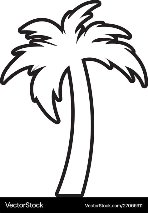 Palm Tree Graphic Design Template Isolated Vector Image