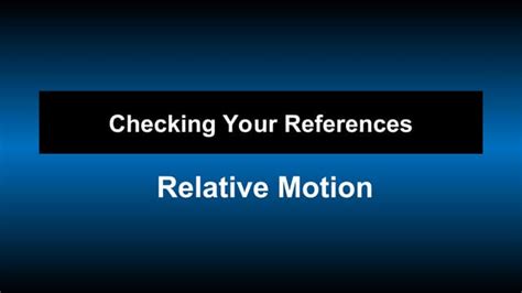 Relative Motion Motion On Different Perspectives Ppt