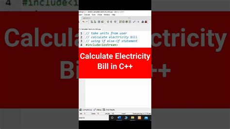 48 Program To Calculate Electricity Bill In C C Tutorials C