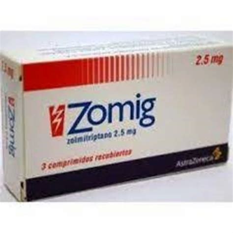Zomig 25 Tablet Packaging Type Strips Packaging Size 3 Tablets At