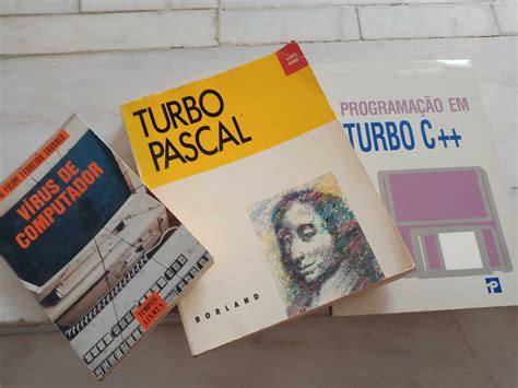 Livros Programação Turbo Pascal Turbo C C Vírus Computador Basic