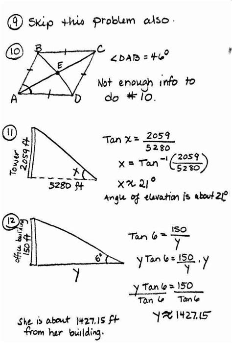 50 Right Triangle Trigonometry Worksheet Answers Chessmuseum Template