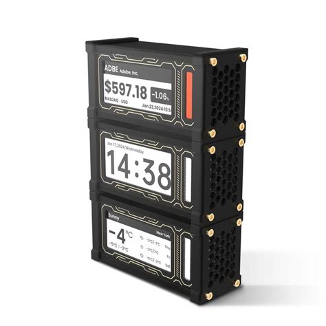 EleksCava Wi Fi E Ink Display Dev Kit ESP Development Board With RGB LEDs Stackable