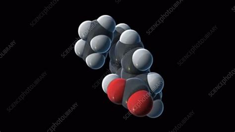 Ibuprofen Animated Molecule Model Stock Video Clip K006 0289 Science Photo Library