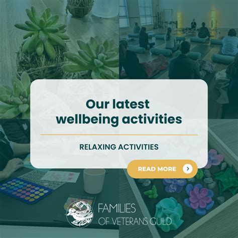 Our Latest Wellbeing Activities For War Widows And Veteran Families Families Of Veterans Guild