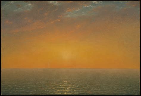 Coucher De Soleil Sur La Mer By John Frederick Kensett Via Dailyart