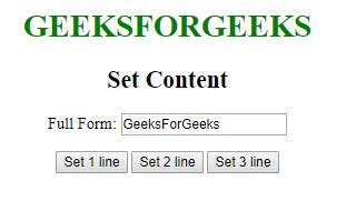 JQuery Set Content And Attributes GeeksforGeeks