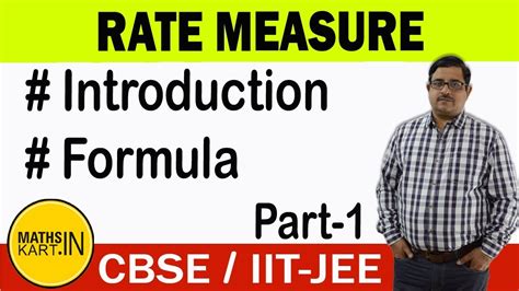 Rate Measure Errors Approximations PART Class CBSE JEE